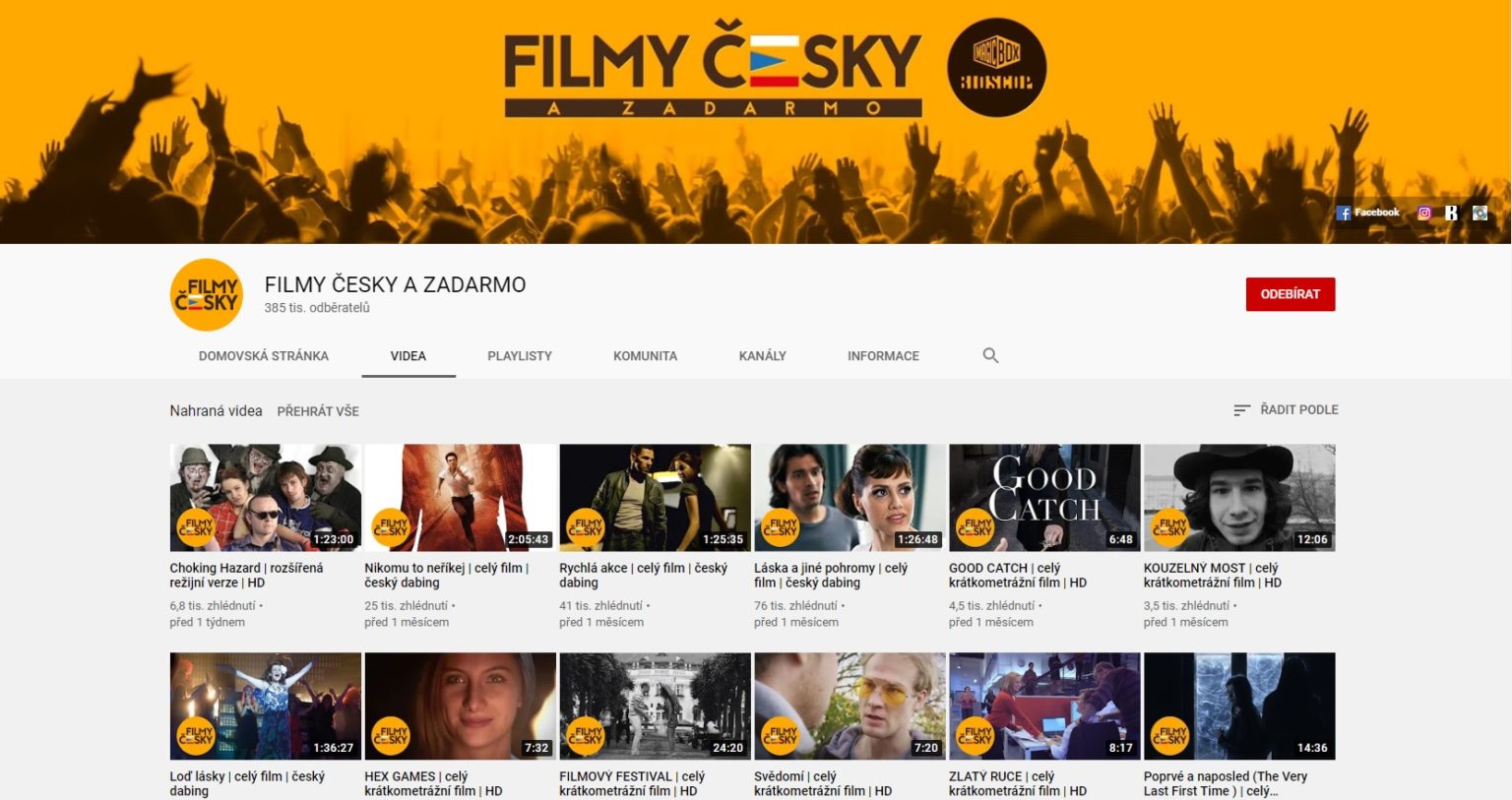 Filmy online zdarma